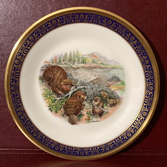 Lenox | Other | Beavers Collectible Vintage Lenox Plate 977 | Poshmark